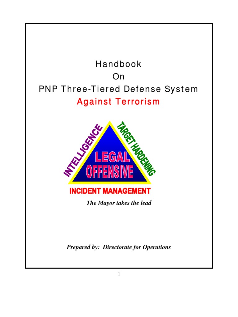 PNP Three-Tiered Defense System Handbook | PDF | Crisis Management ...