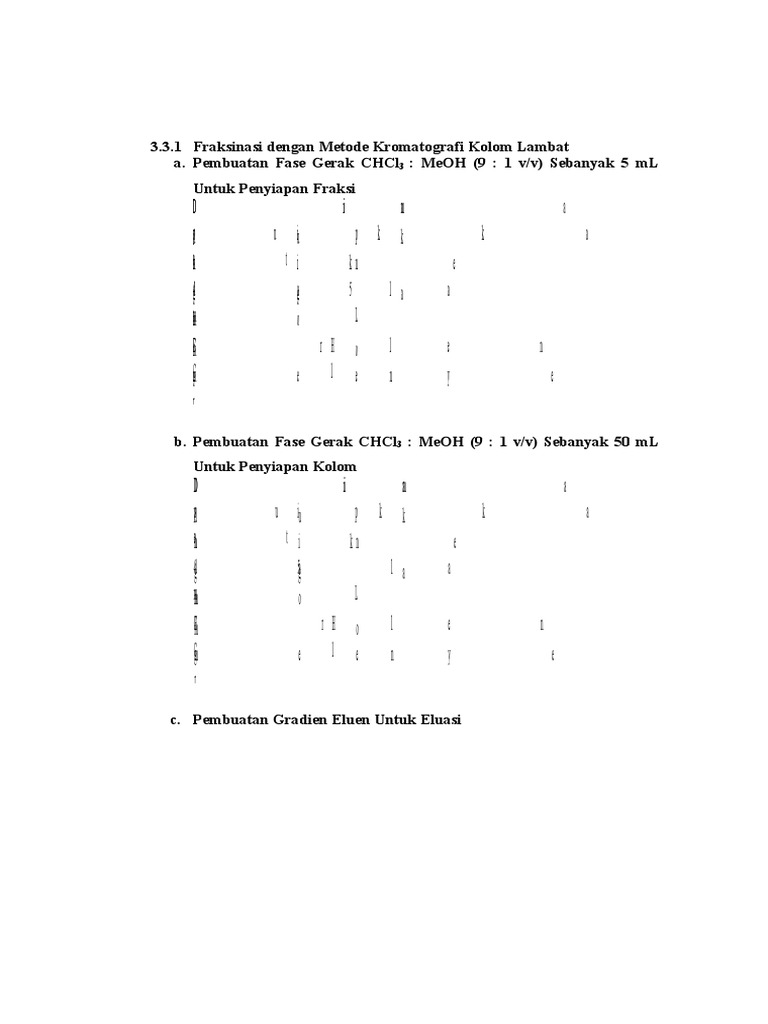 Proses Fraksinasi Kromatografi Kolom | PDF