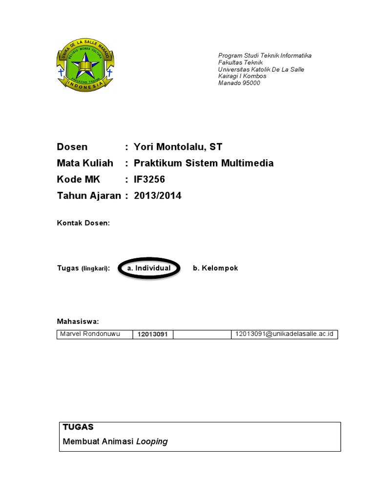 Tutorial Animasi Looping | PDF