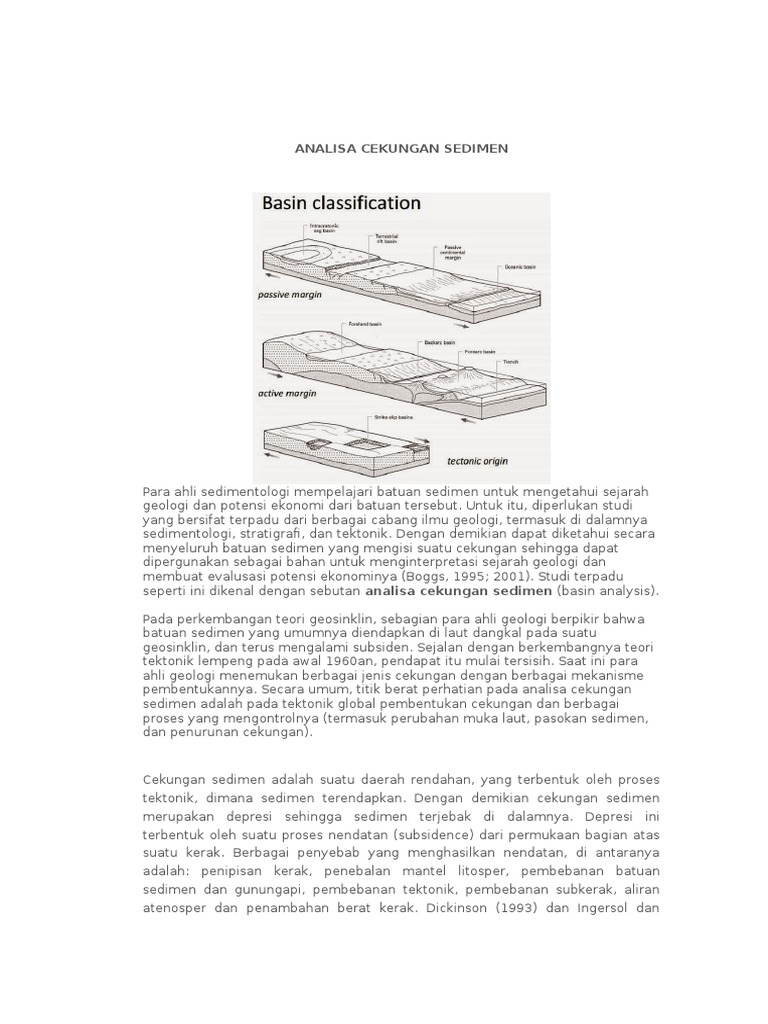 Analisa Cekungan Sedimen | PDF