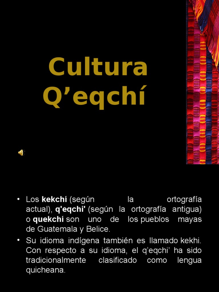 Cultura Qeqchi | PDF | Personas | Cultura (general)