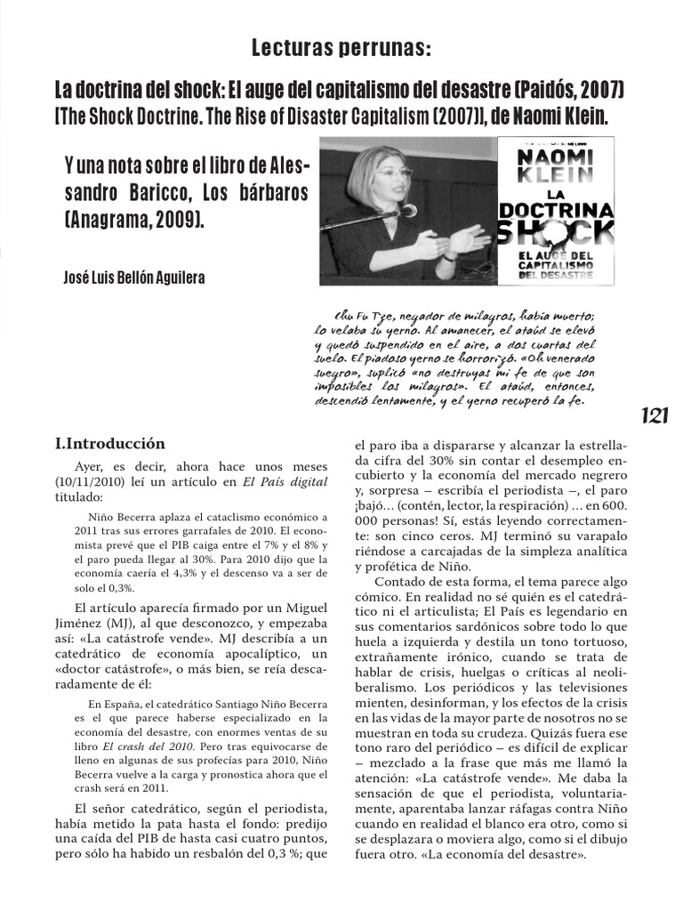 Reseña de La Doctrina Del Shock | PDF | Capitalismo | marxismo
