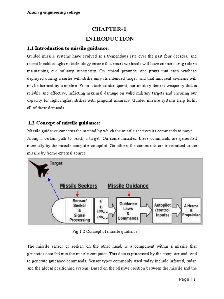 Documentation On Adaptive Missile Guidance Using Gps | PDF | Inertial ...