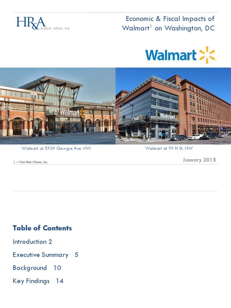 Walmart's Economic Impact on DC | PDF | Walmart | Retail