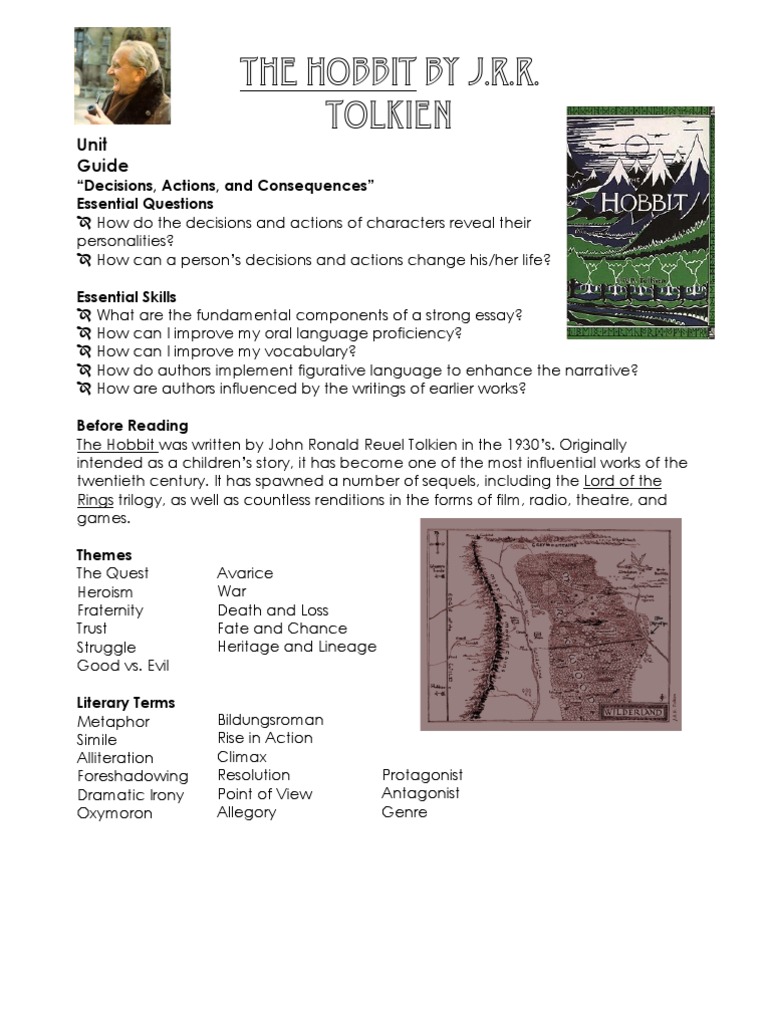 The Hobbit Unit Guide | Download Free PDF | The Hobbit | J. R. R. Tolkien