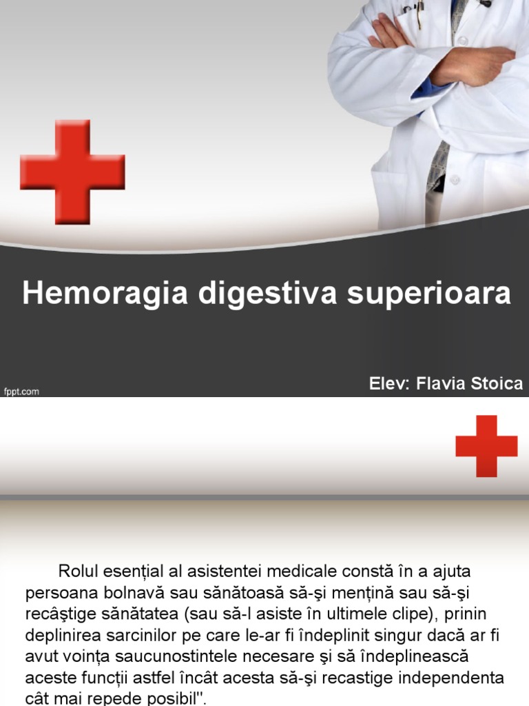 hemoragia digestiva superioara