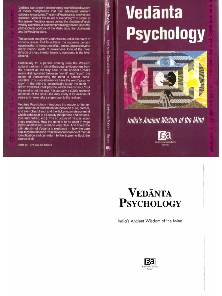 Suhotra Swami (Vedanta Psychology - India's Ancient Wisdom of The Mind ...