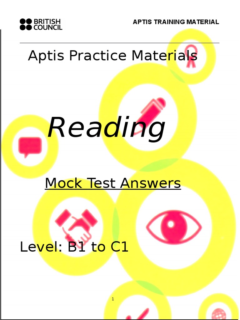 7 Aptis - Complete Booklet - Answers | PDF | Verb | Syntactic Relationships