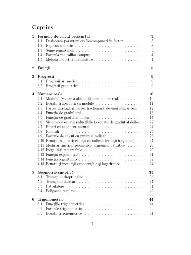 Formules mathématiques essentielles | PDF