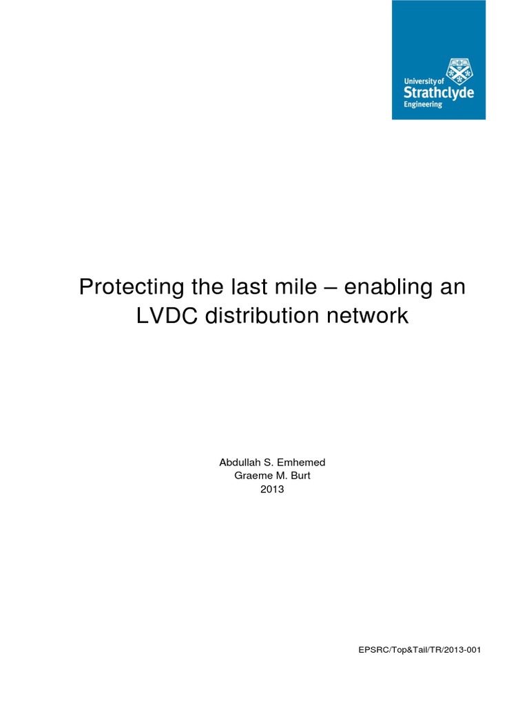 LVDC Distribution Network | PDF | High Voltage Direct Current ...