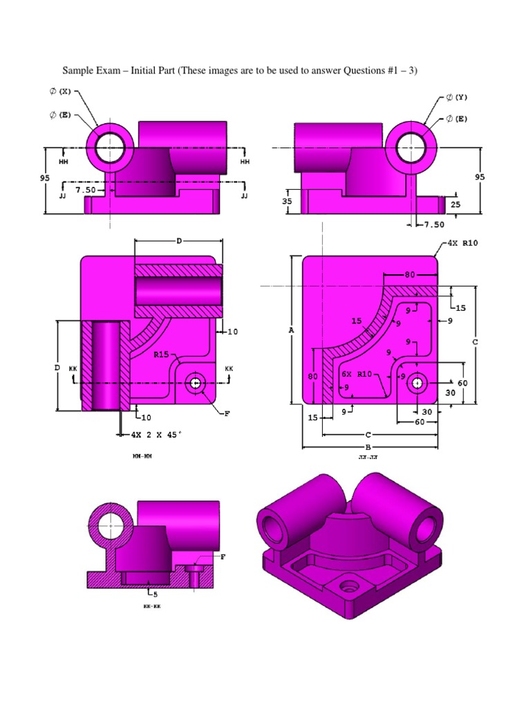 SolidWorks Exam for Engineers | PDF | Computers | Technology & Engineering