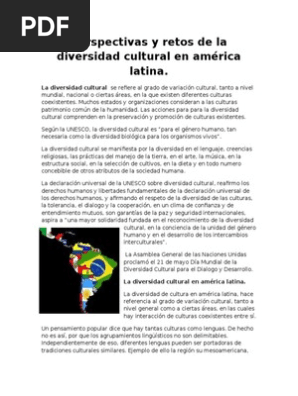 El Diversidad Cultural En America Latina EDUCAR EN LA DIVERSIDAD