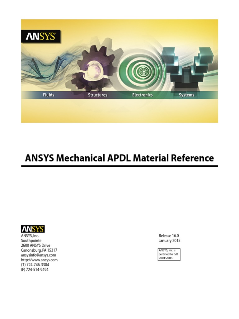 ANSYS Mechanical APDL Material Reference | PDF | Yield (Engineering ...