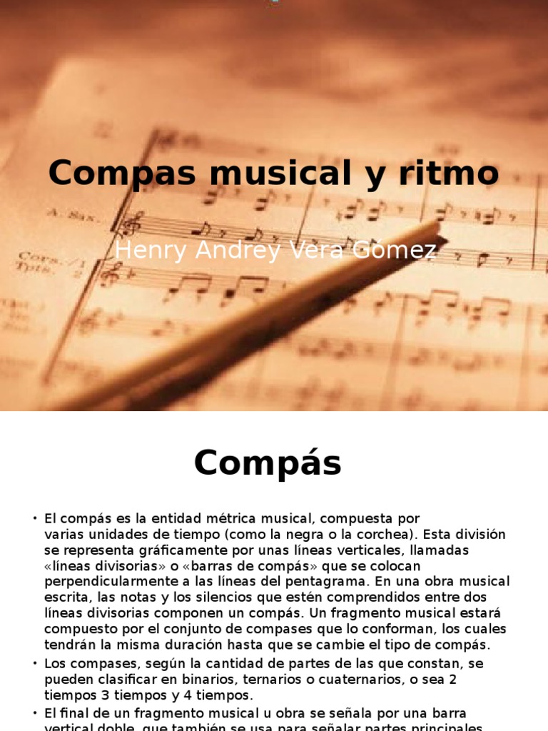 Compas Musical y Ritmo | PDF | Ritmo | Formas musicales