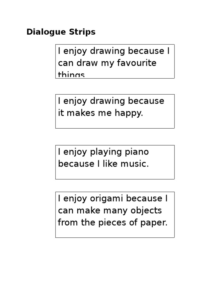 Dialogue Strips | PDF