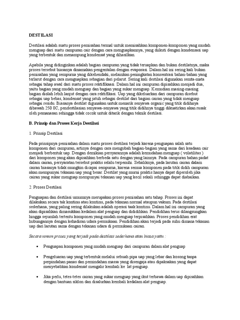Proses dan Alat dalam Destilasi Refluks | PDF | Griya & Taman ...
