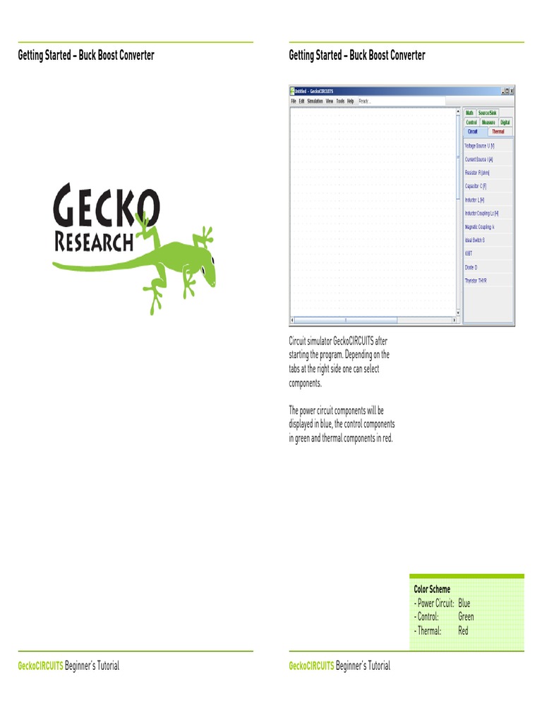 Gecko-Research Beginners Tutorial | PDF | Inductor | Electrical Network Gecko-Research Beginners Tutorial | PDF | Inductor | Electrical Network