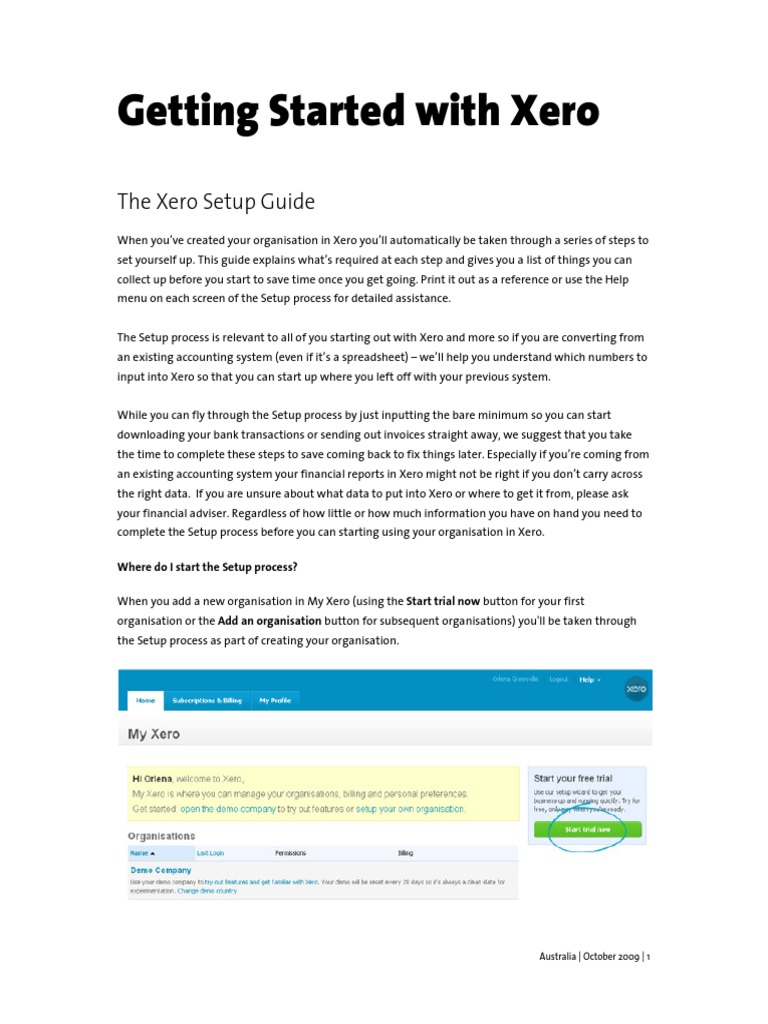 Xero Getting Started Guide Pdf Accounts Payable Debits And Credits