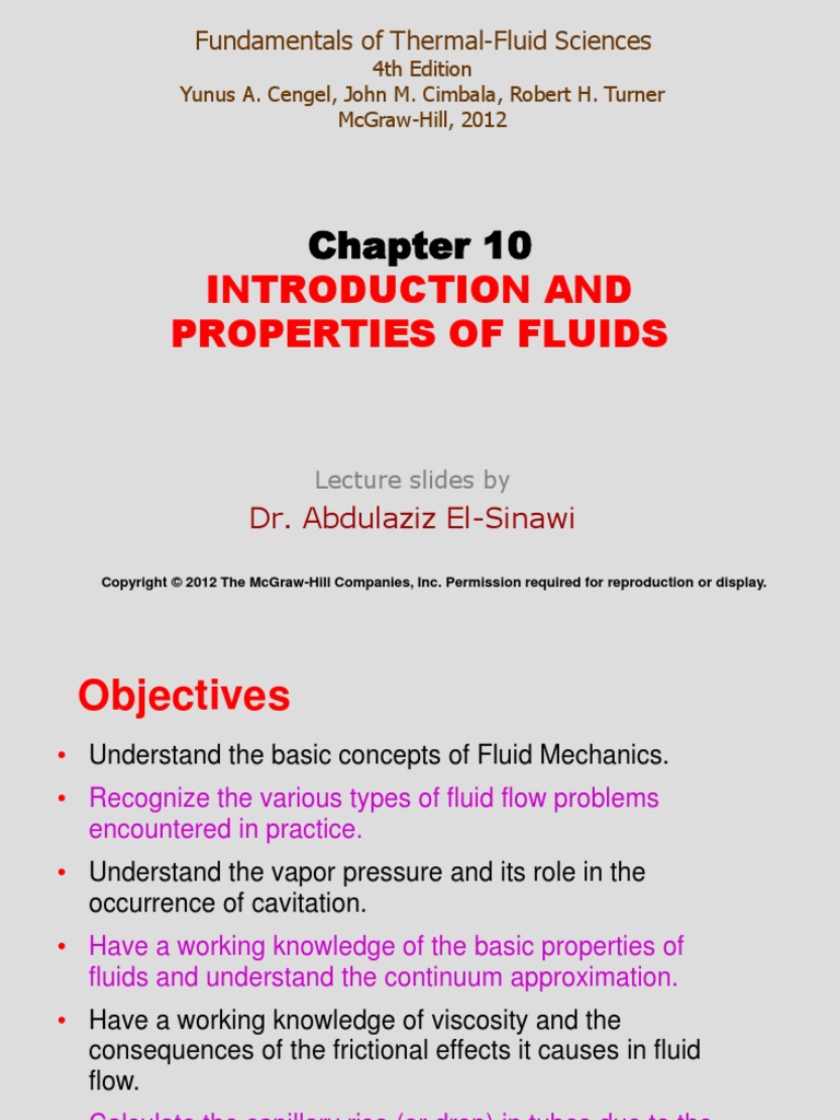 Engr 303 Chap 10 Stdnt Pdf Viscosity Fluid Dynamics