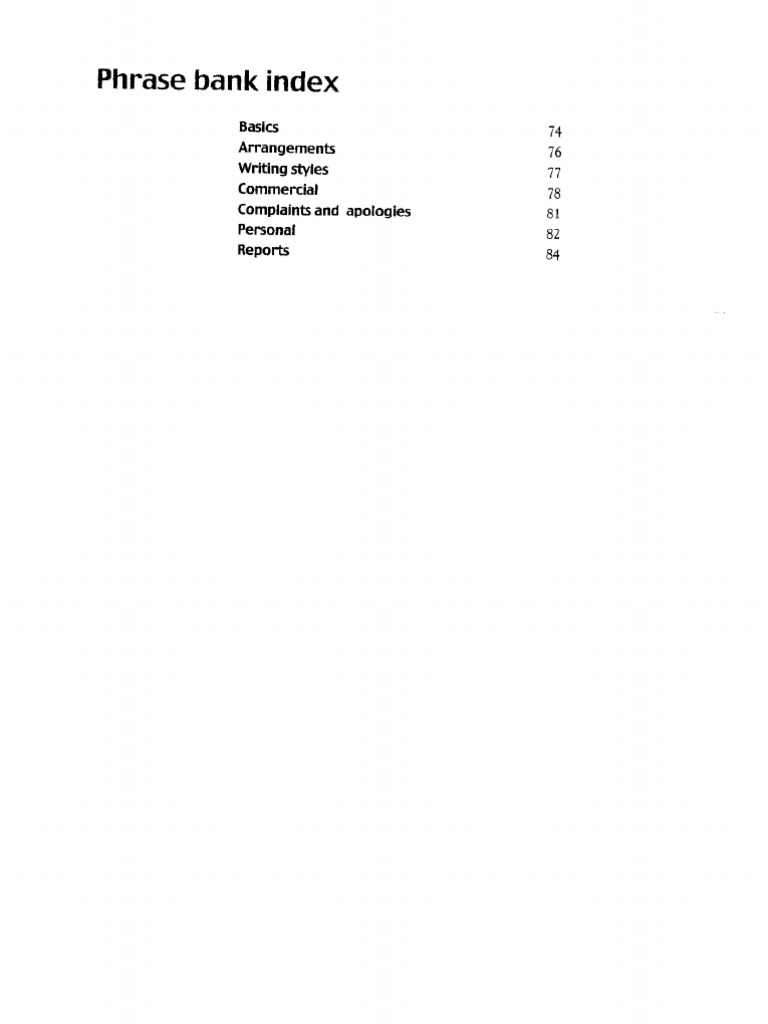 Email English Phrase Book | PDF