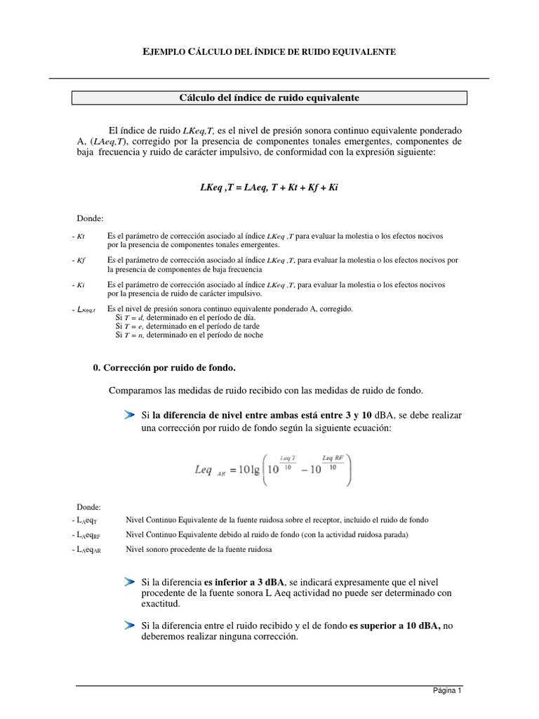 Ejemplo Cálculo Ruido Equivalente | PDF | Decibel | Telecomunicaciones