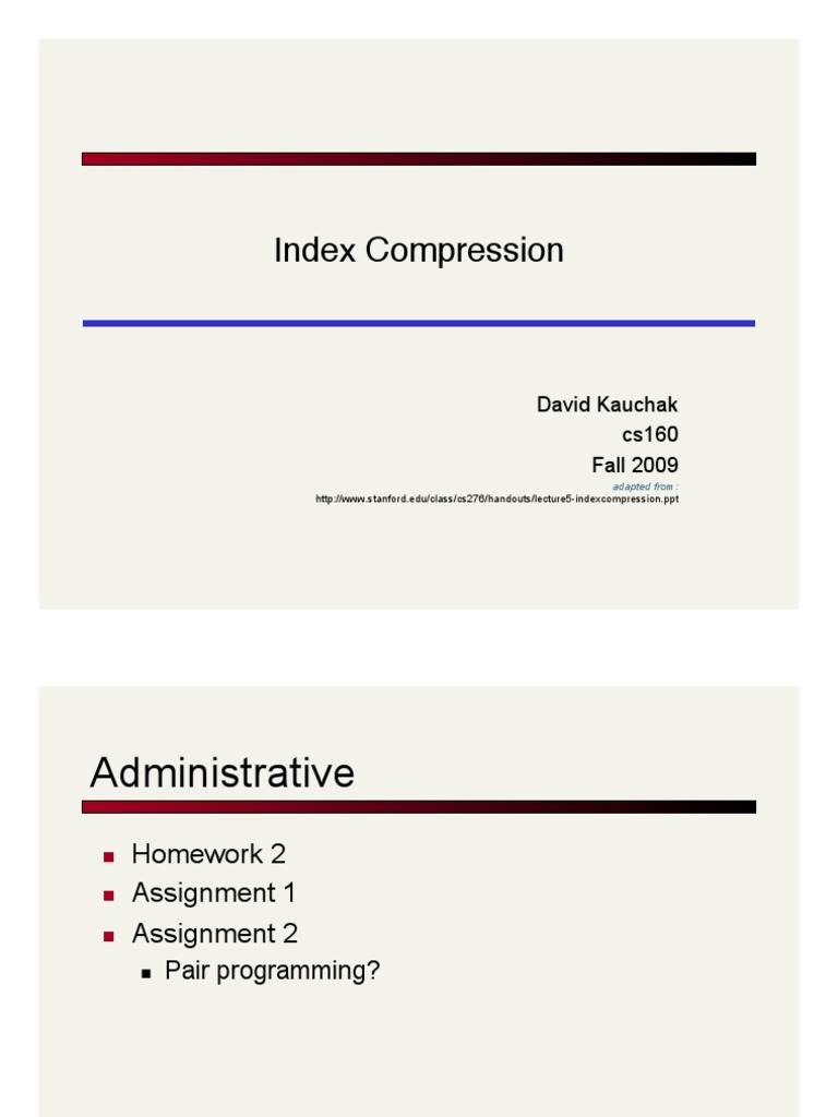 Lecture4 Compression | PDF | Data Compression | String (Computer Science)
