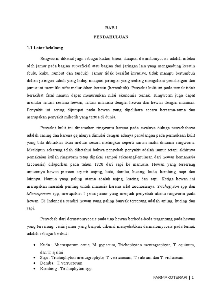 RINGWORM Pada Sapi | PDF