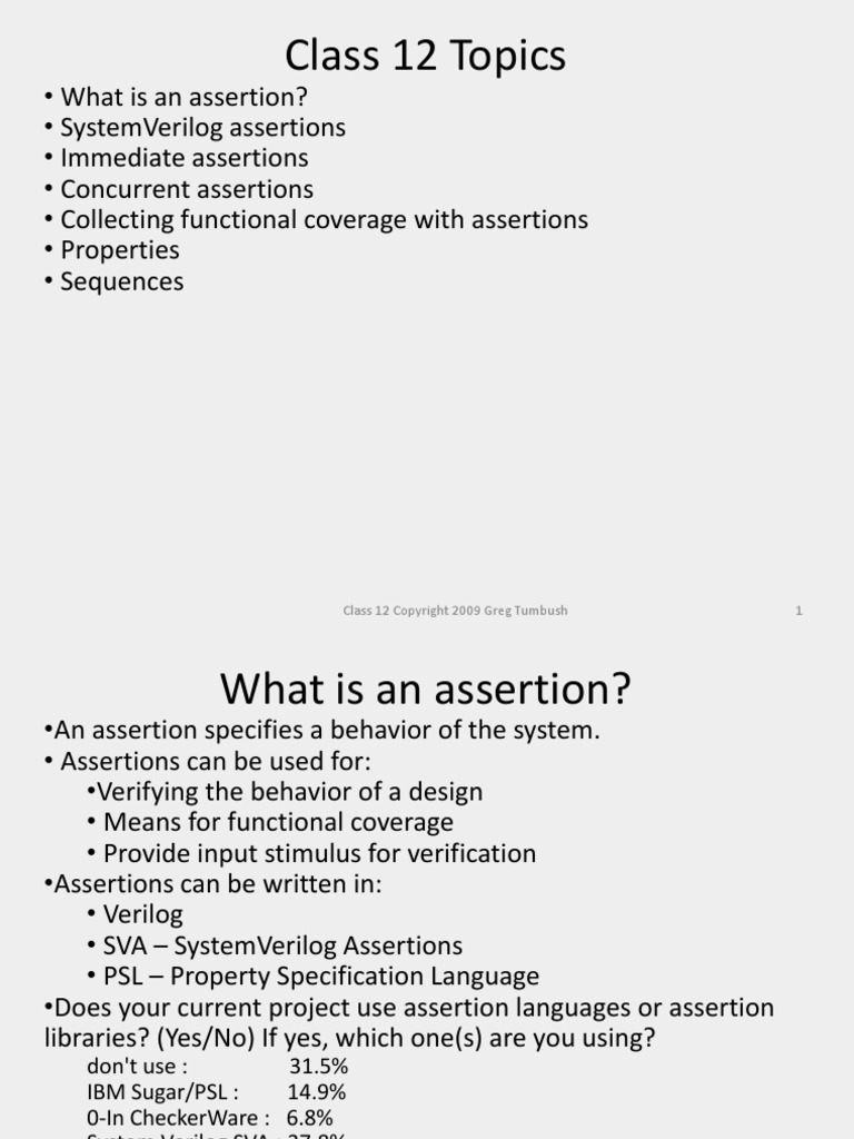 Assertions | PDF | Software Development | Computer Engineering