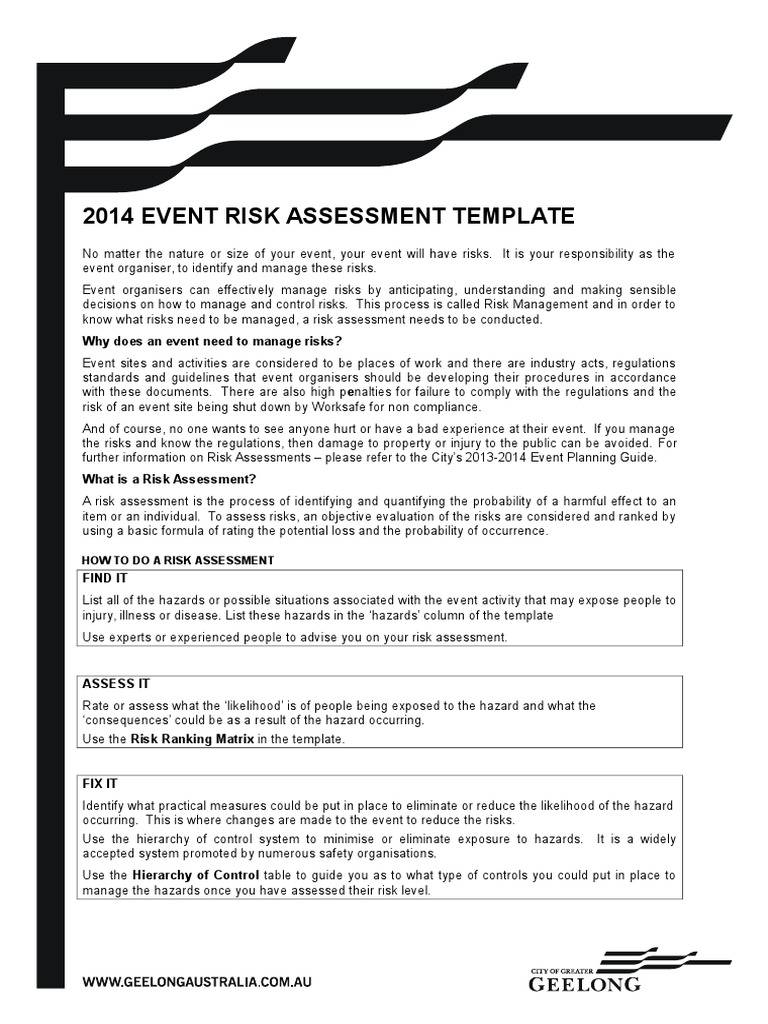 Risk Assessment Example and Template | PDF