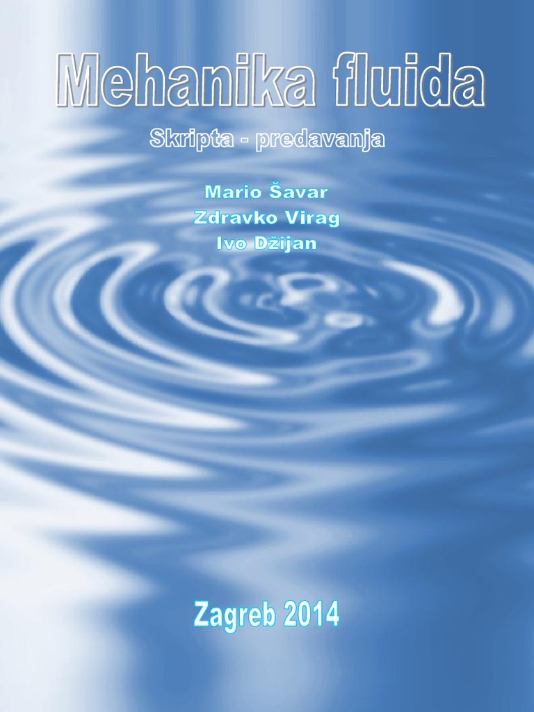 Mehanika Fluida Skripta Šavar | PDF