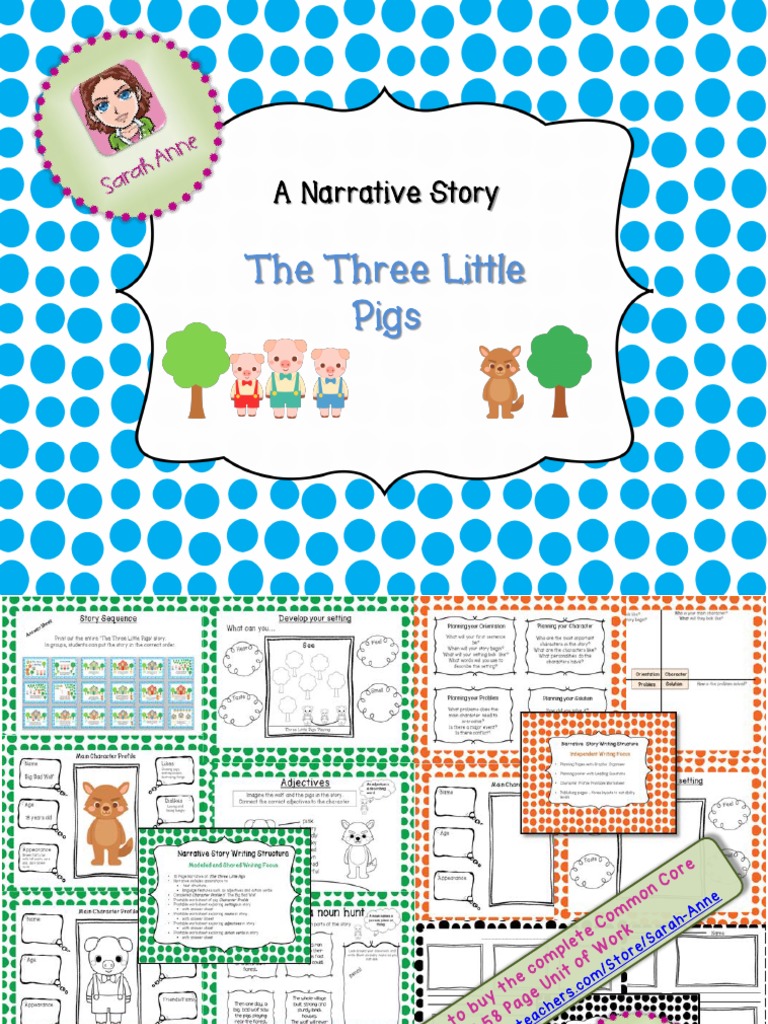 The Three Little Pigs: A Narrative Story | PDF
