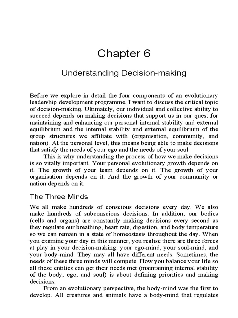 Understanding the Three Minds Involved in Decision-Making and Their Impact on Personal and ...