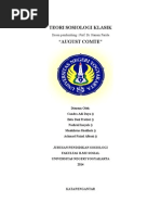 Materi Teori Sosiologi Auguste Comte | PDF