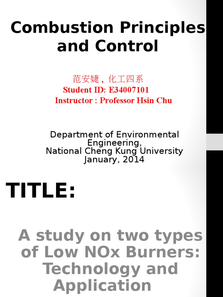 Combustion Principles and Control | PDF | N Ox | Combustion