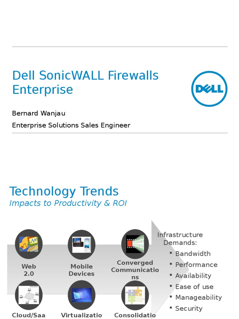 Dell SonicWall Firewall Enterprise Customer Technical Presentation | PDF | Virtual Private ...