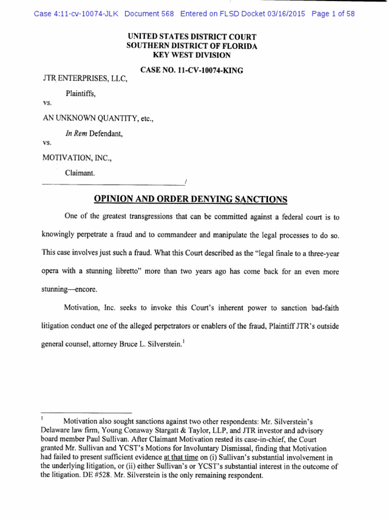 Fraud on Court Order | Shipwrecks | Social Institutions