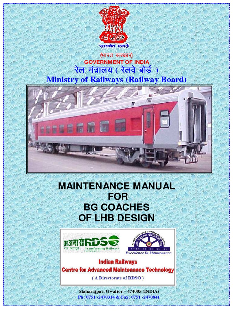 Maintenance Manual for LHB Coaches(4).pdf | Passenger Car (Rail) | Window