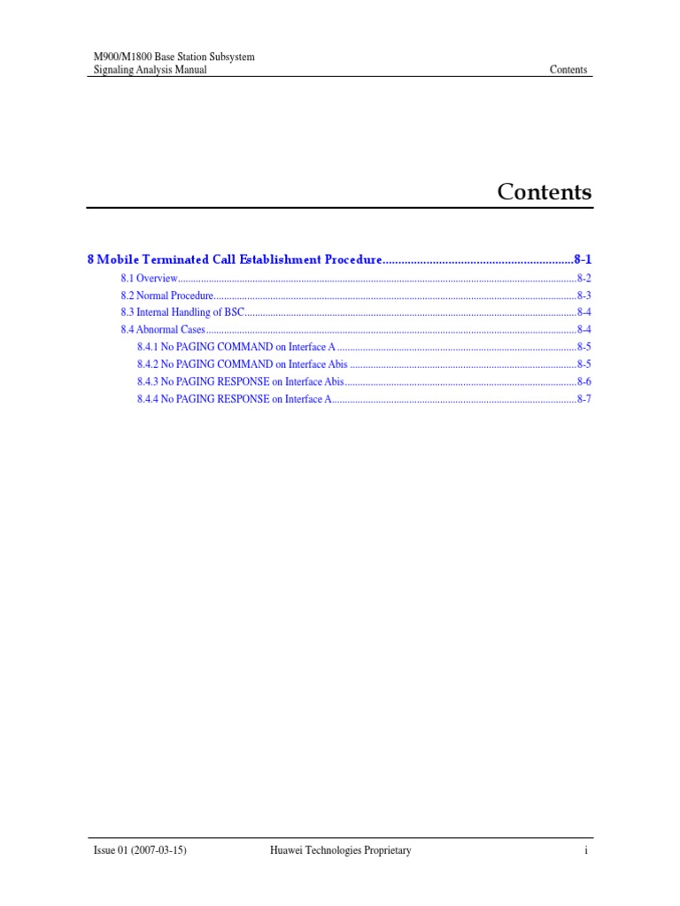 01-08 Mobile Terminating Call Establishment Procedure | PDF ...