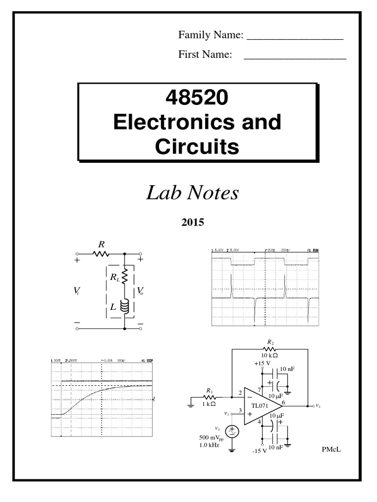 Lab Notes | PDF | Operational Amplifier | Amplifier