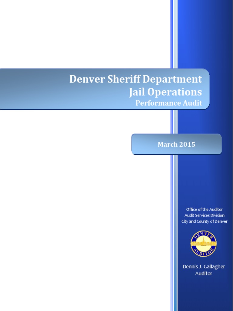 DSD Jail Operations Audit Report | PDF | Sheriffs In The United States ...