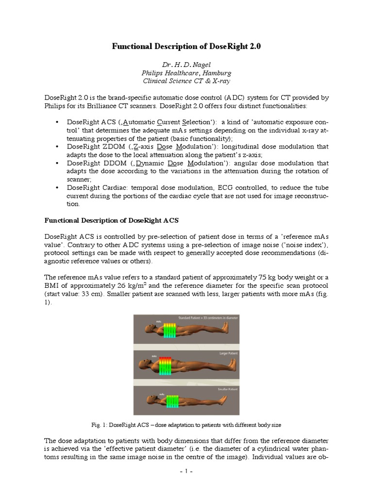 Philips DoseRight 2.0 CT Dose Control | PDF | Ct Scan | Minute And ...