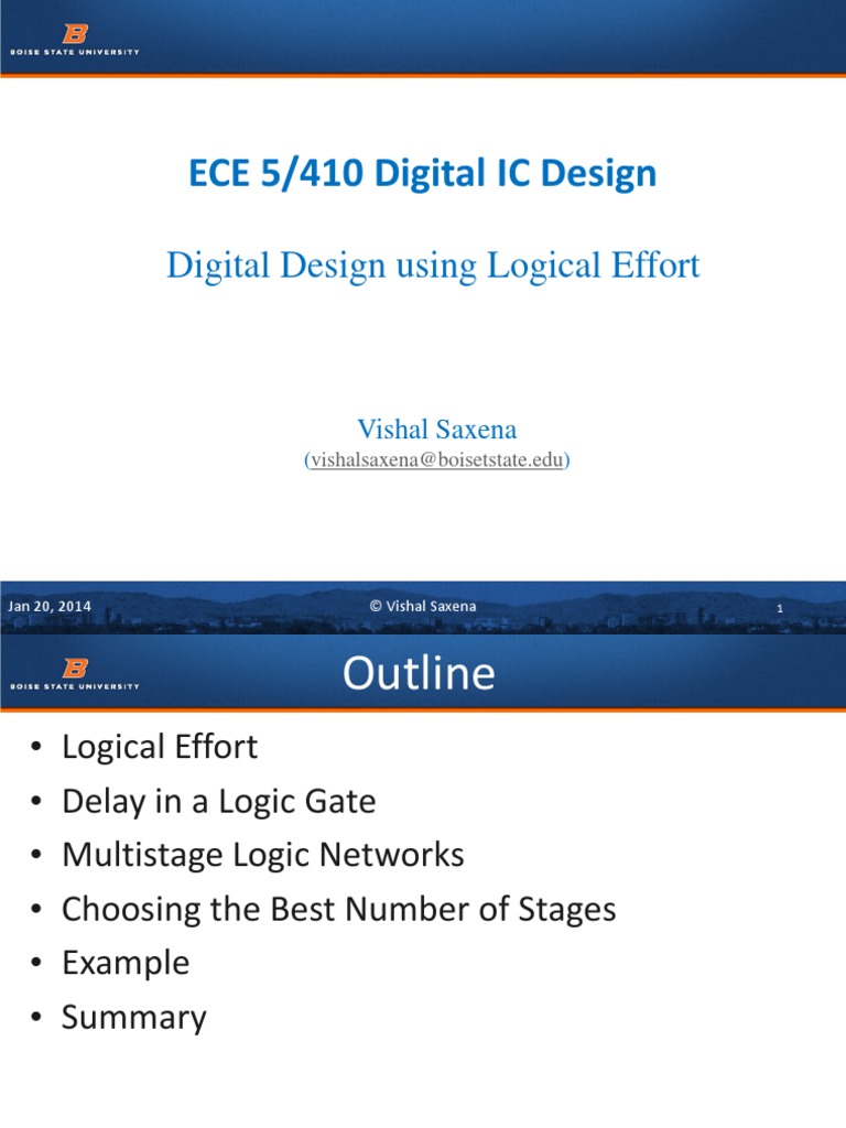 Logical Effort | PDF | Electronic Design | Electronic Circuits