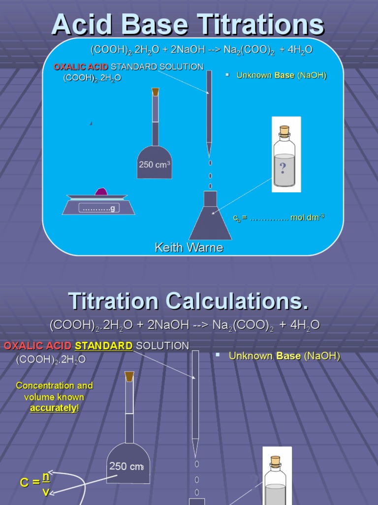 Acid Base Titrations: Keith Warne | Download Free PDF | Titration | Chemistry