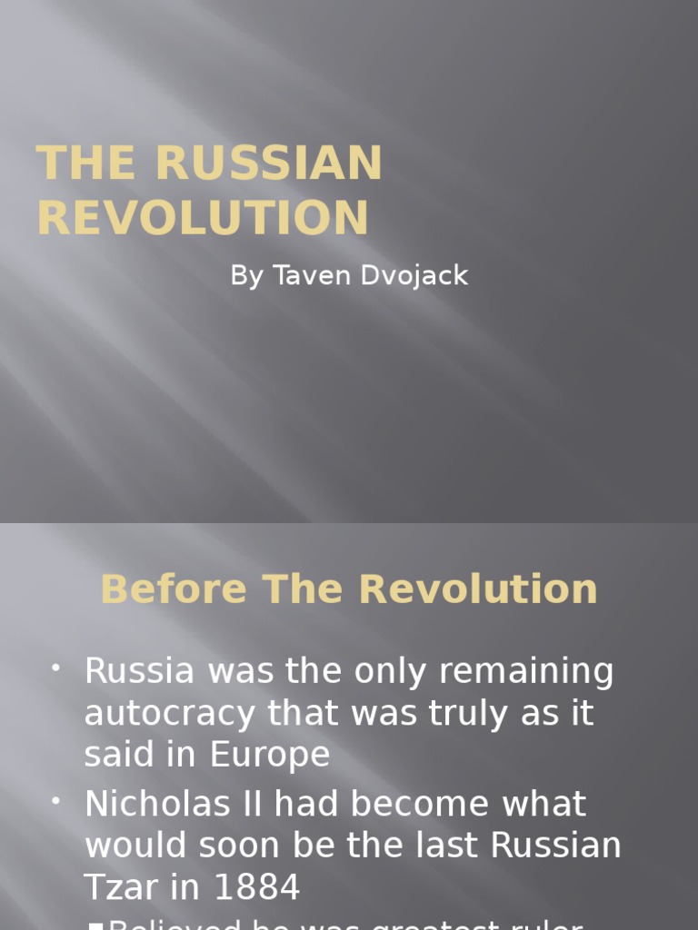 The Russian Revolution History | PDF | Vladimir Lenin | Soviet Union