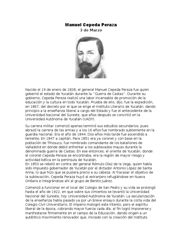 Manuel Cepeda Peraza | PDF | Universidad | Agitación