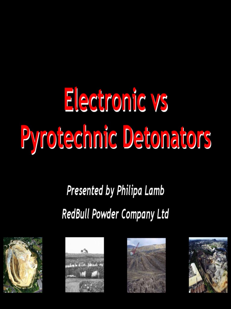 Electronic Vs Pyrotechnic Detonators (v2 Email) | PDF | Electromagnetism | Electrical Engineering