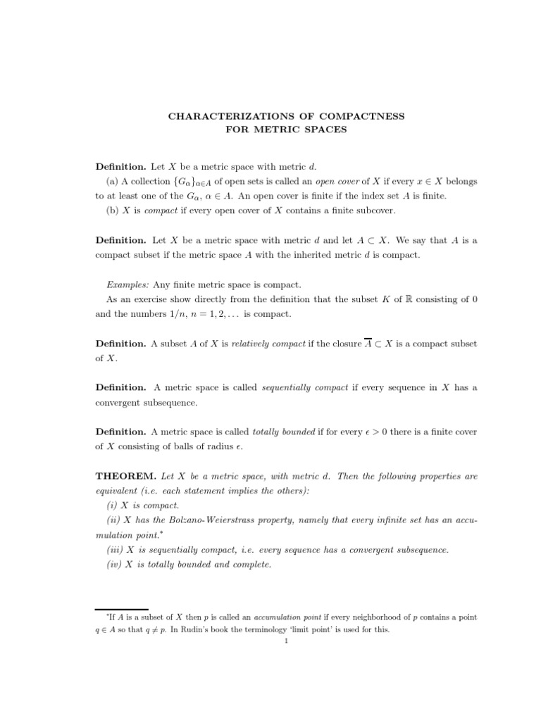 Math | PDF | Compact Space | Metric Space