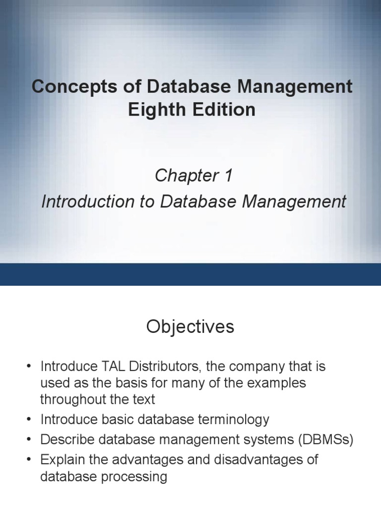 Concepts of Database Management Eighth Edition | PDF | Databases | Information Science