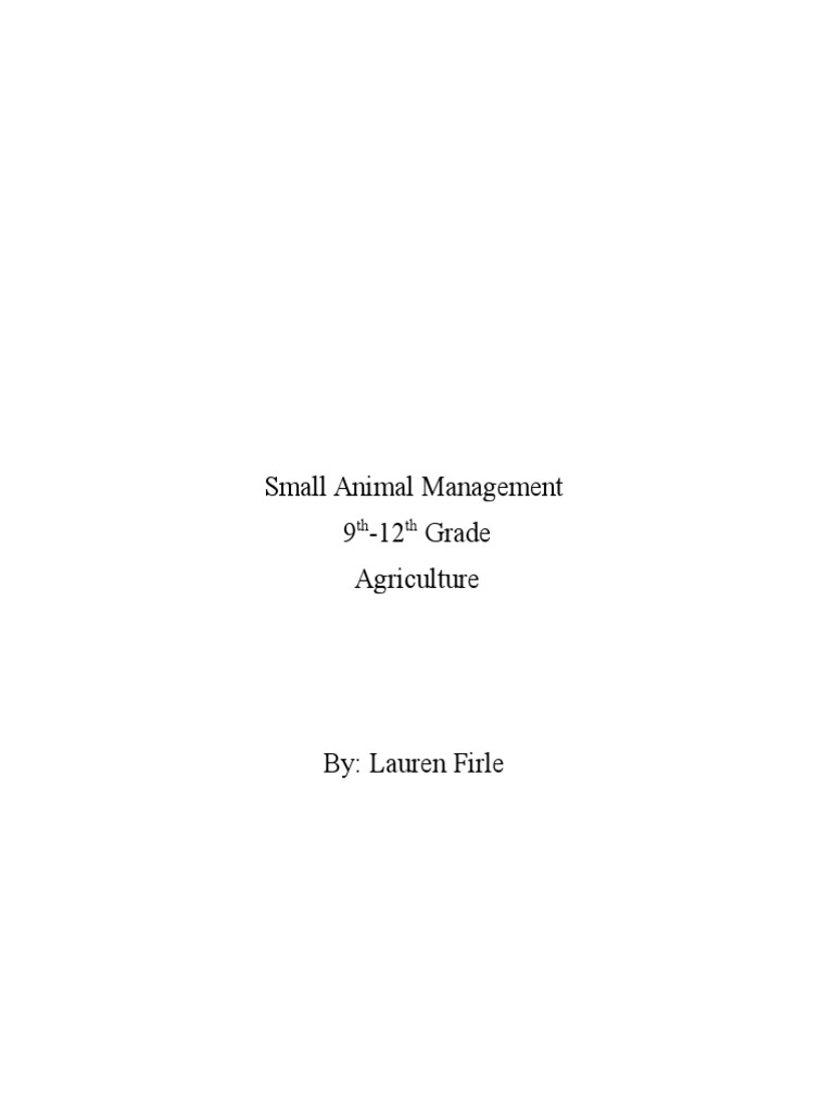 Small Animal Management Text Set | PDF | Veterinary Physician | Pet