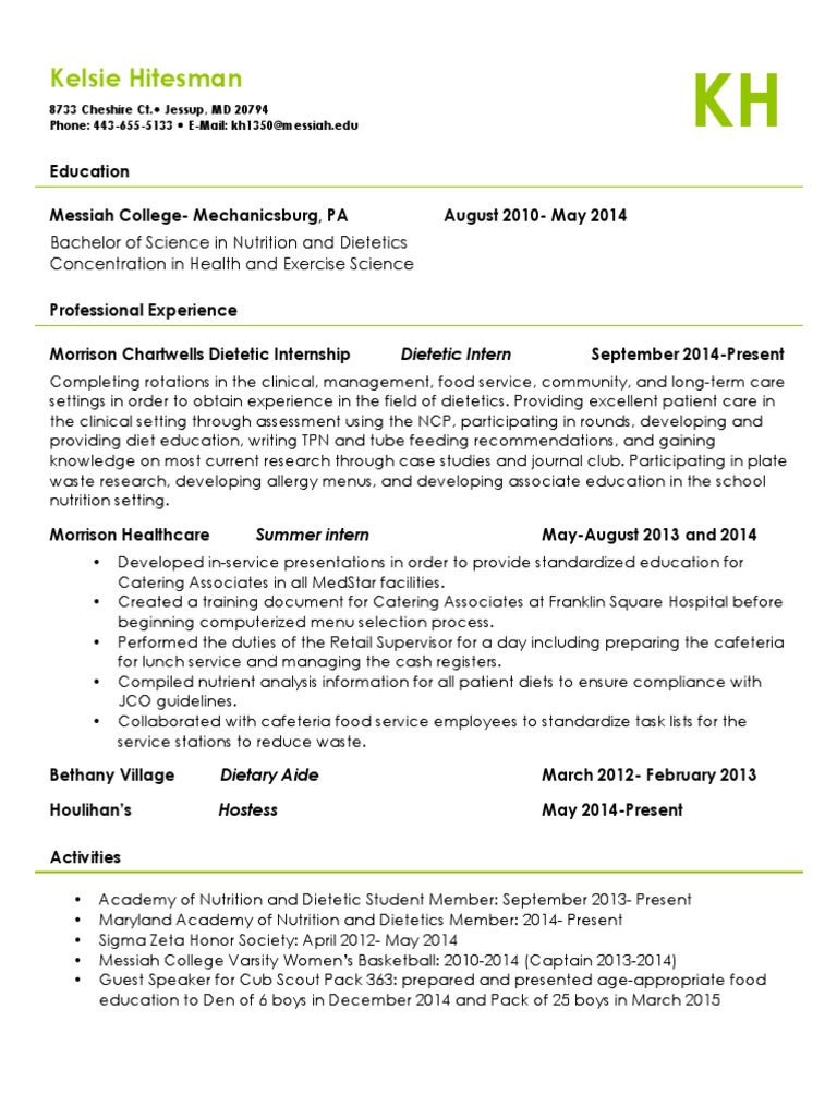 Resume Final | PDF | Wellness